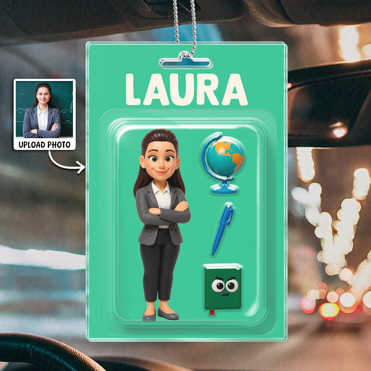 Custom Photo Personalized Teacher Action Figure Packaging Toy Box Styl ...