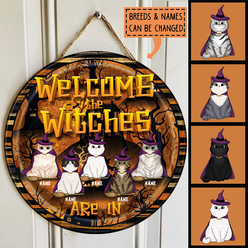 Halloween Welcome Door Signs, Halloween Custom Wooden Signs, Welcome T ...