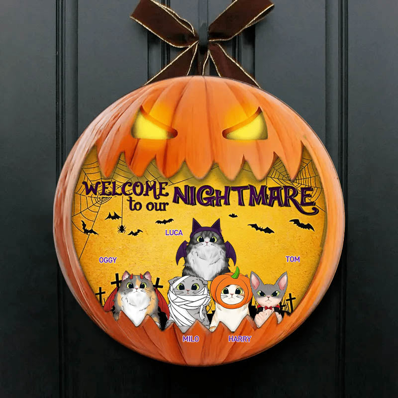 Welcome To Our Nightmare - Cats Halloween - Funny Personalized Cat Doo ...