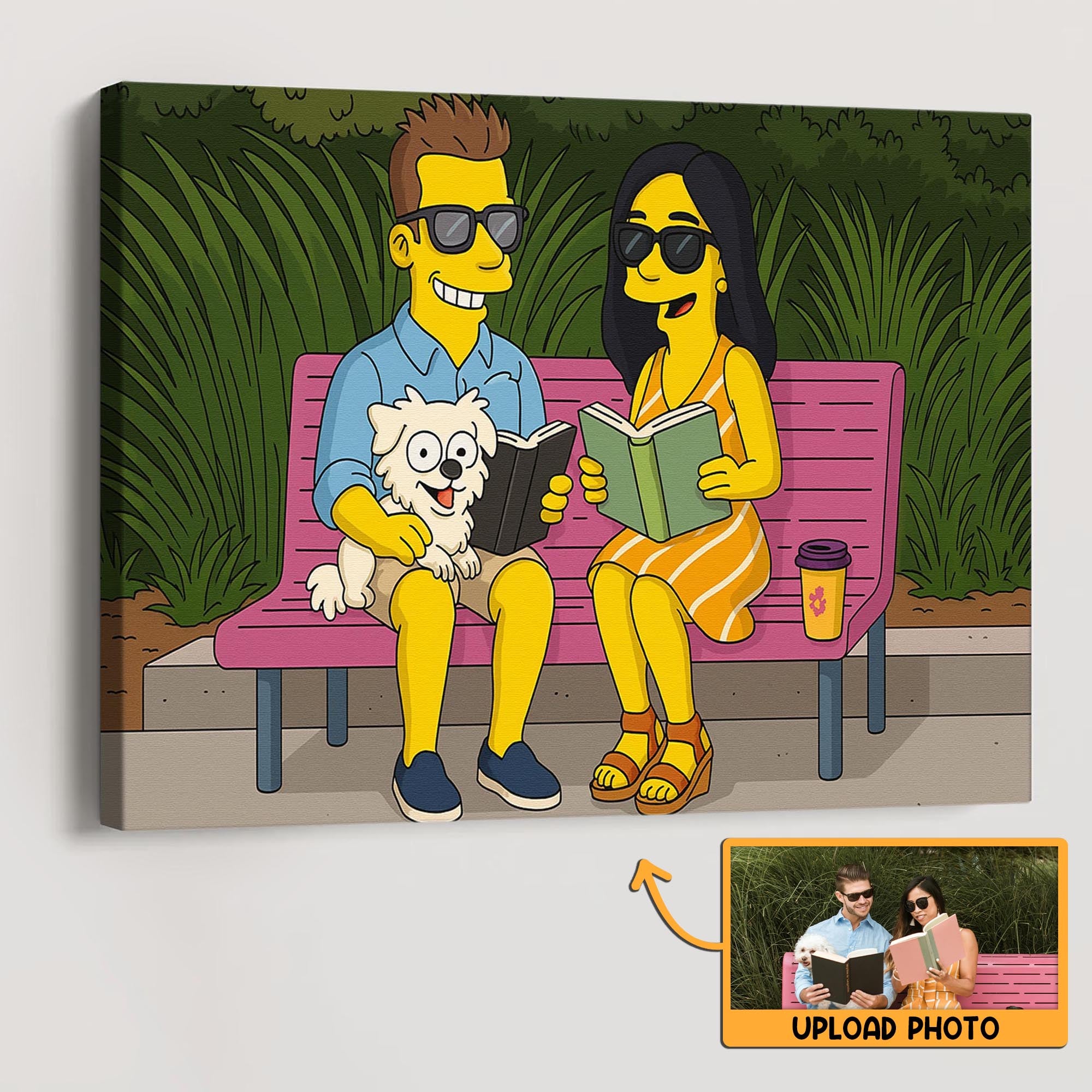 Simpsonize Your Photo - Turn Your Photo to Simpsons Canvas - Gift For ...