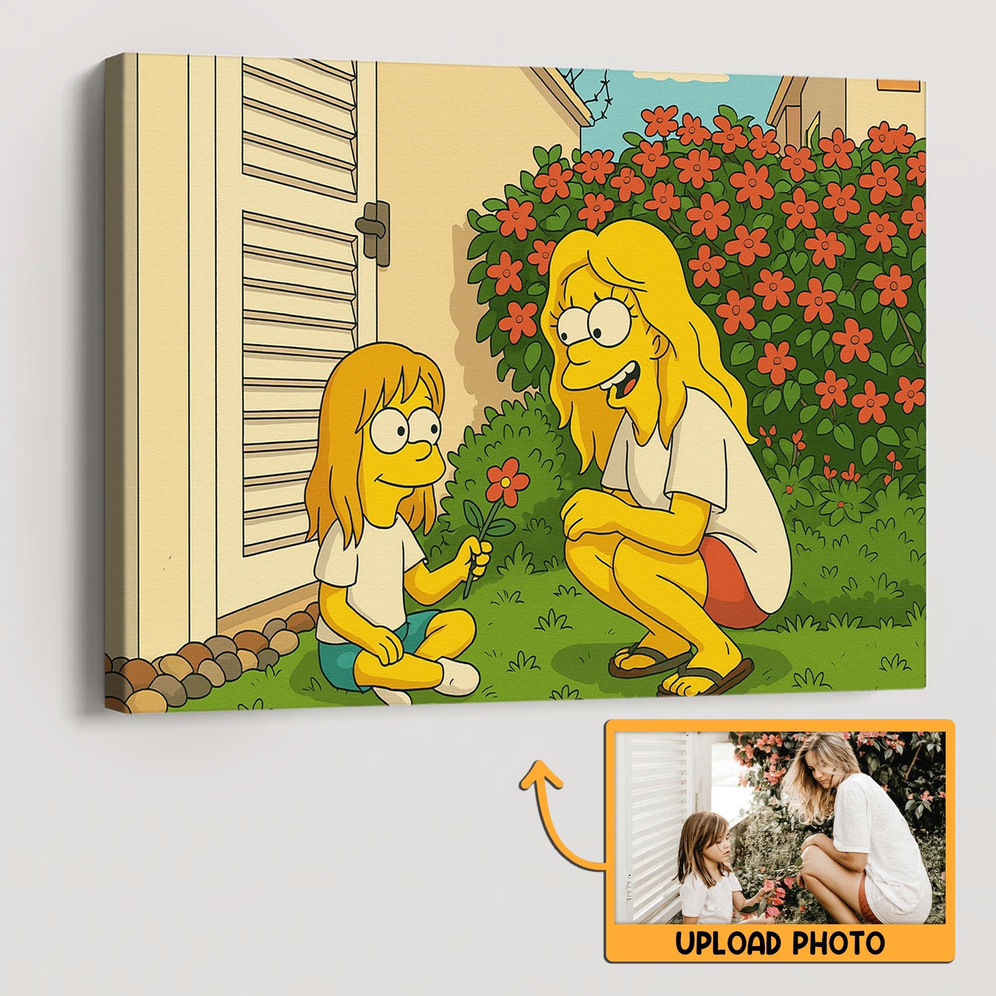 Simpsonize Family Photo - Turn Your Photo to Simpsons Canvas - Gift For ...