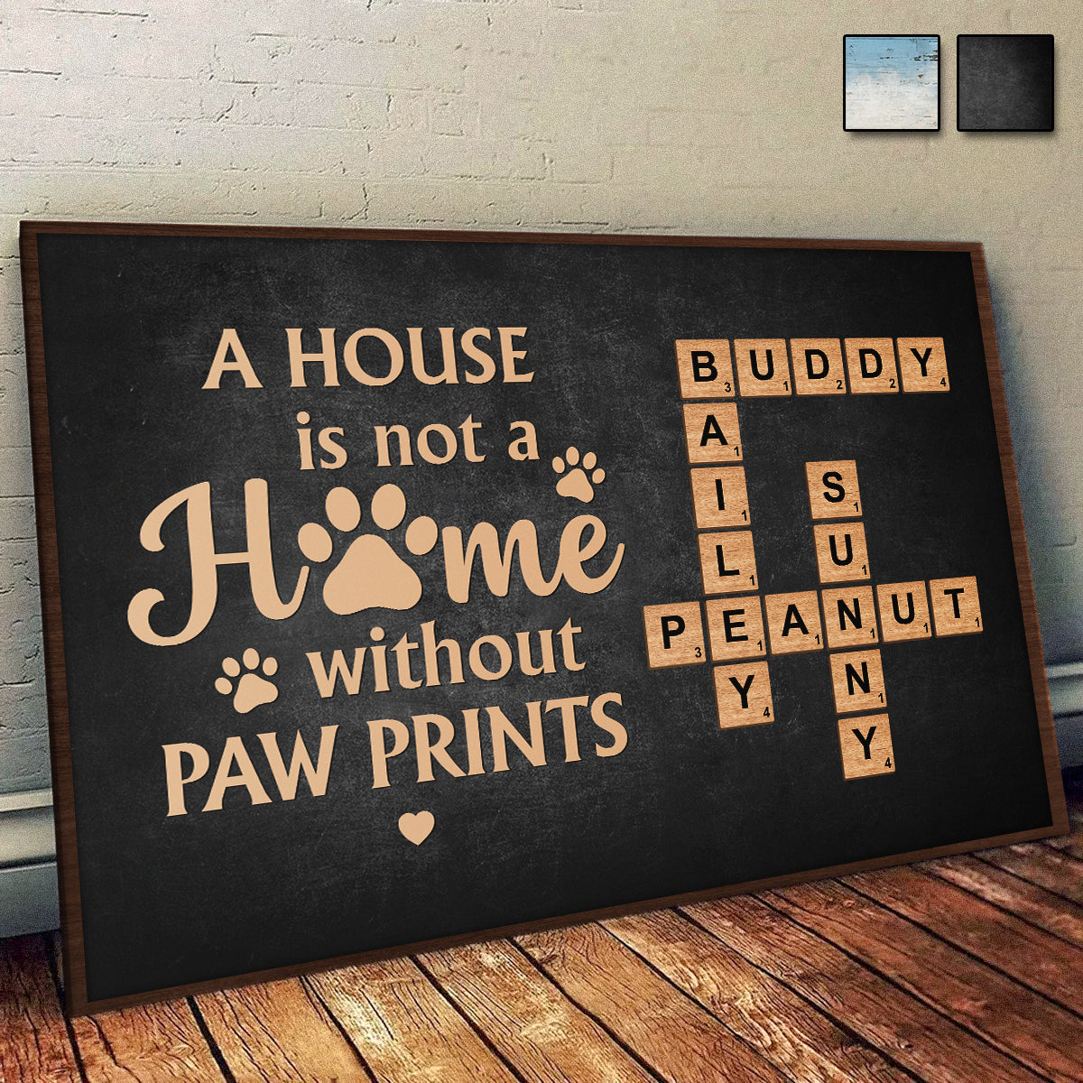 A House Is Not A Home Without Paw Prints - Personalized Custom Poster ...