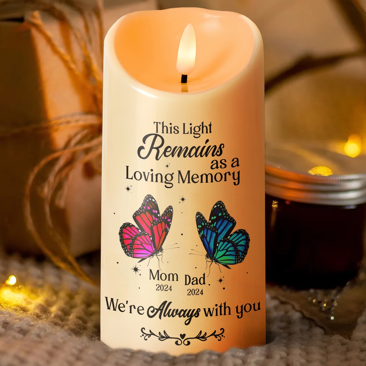 This Light Remains As A Loving Memory - Personalized Candle LED Light ...
