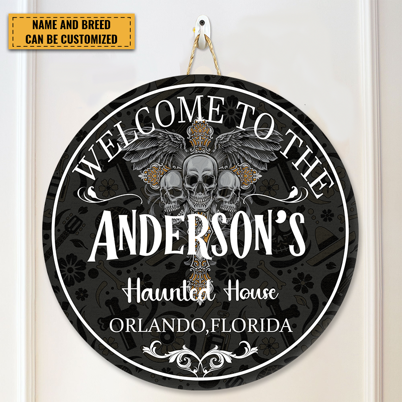 Personalized Custom Door Sign Halloween Door Sign - Halloween Gift For ...