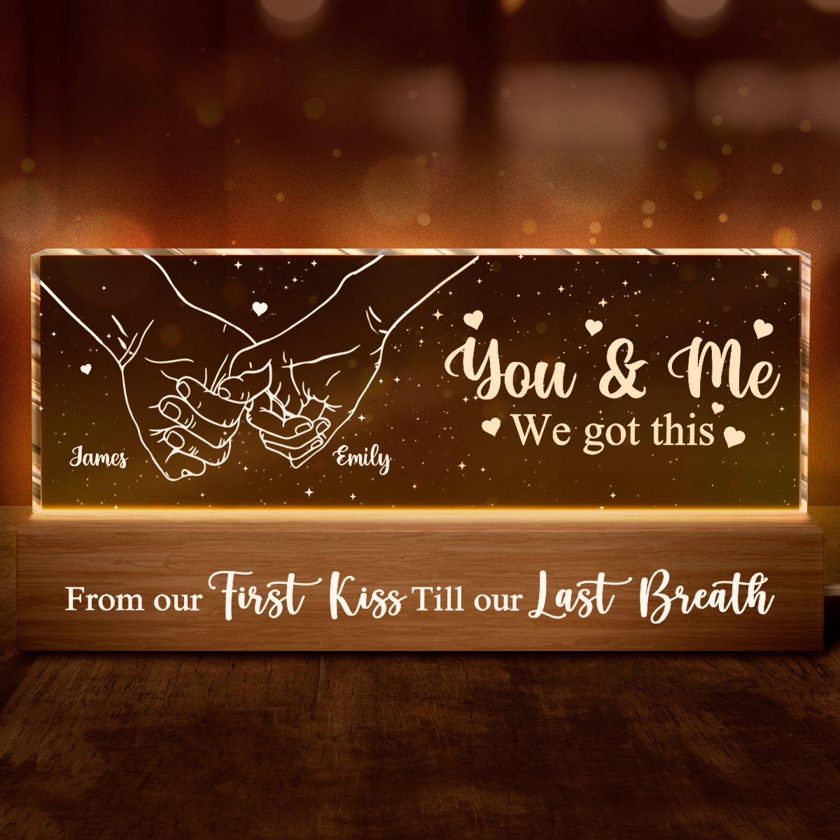 From Our First Kiss Till Our Lasr Breath - Customized Personalized ...