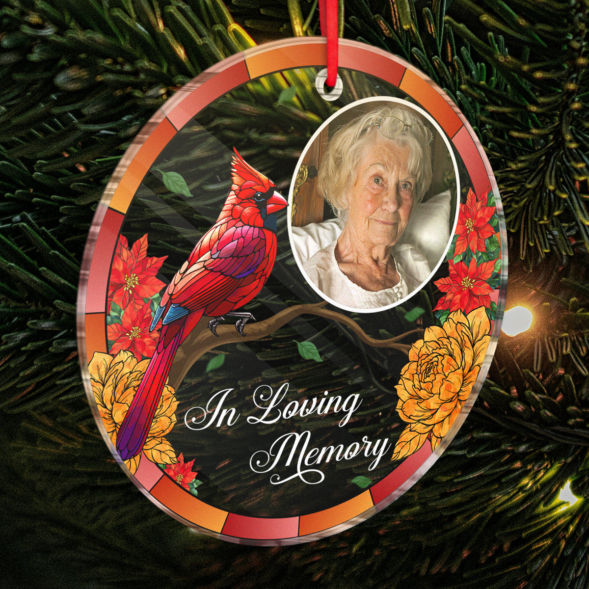 Custom Photo In Loving Memory - Personalized Acrylic Ornament ...