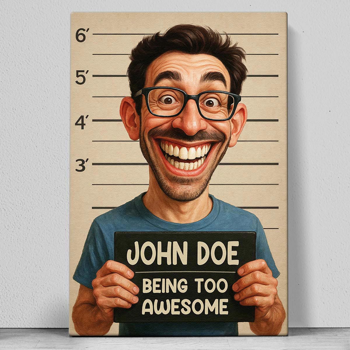 Custom Photo Funny Art Caricature Style - Personalized Customized ...