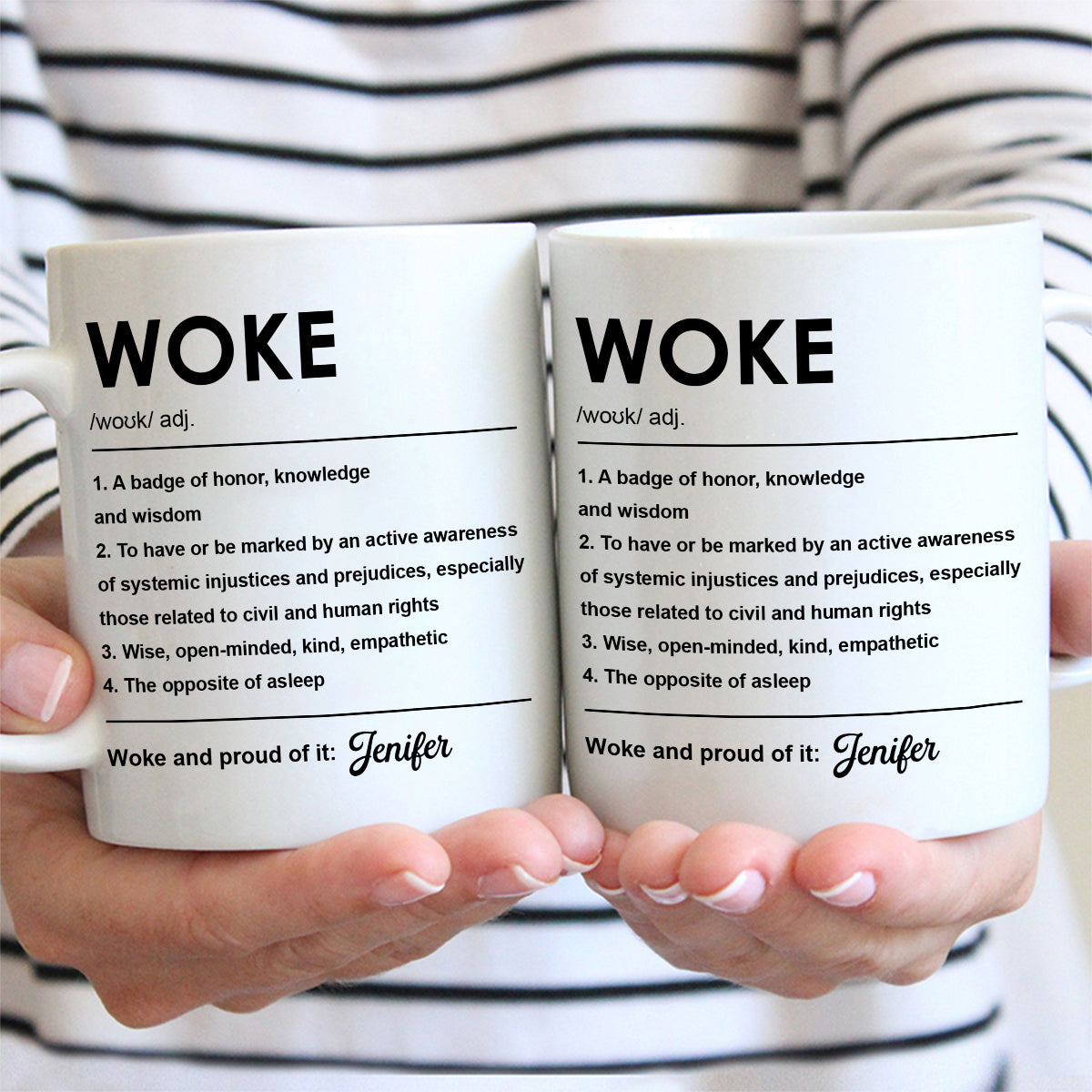 Woke Definition - Personalized Customized Mug - Gift For Coworkers ...