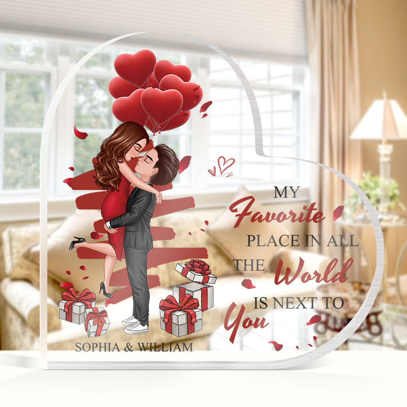 My Favorite Place In All The World Is Next To You Couple Personalized ...