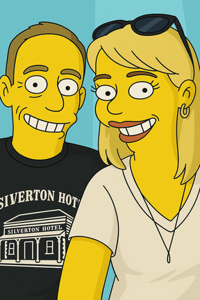 Simpsonize Couple Photo - Turn Your Photo to Simpsons Canvas - Gift Fo ...