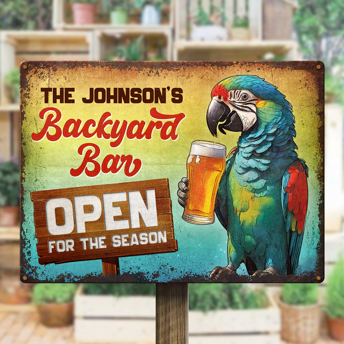 Open For The Season - Personalized Home Decor Metal Sign - Gifts For F ...