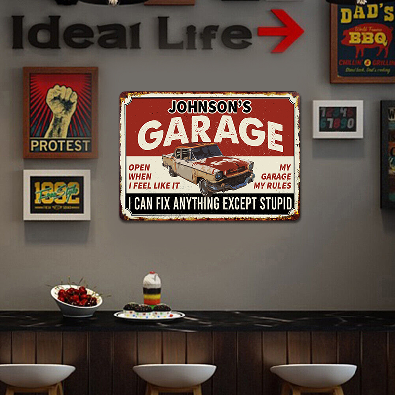 I Can Fix Anything - Garage Sign - Personalized Custom Classic Metal ...