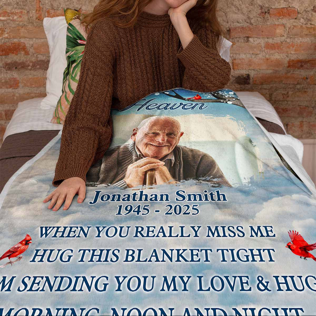 Custom Photo Horizon A Hug From Heaven - Personalized Customized ...