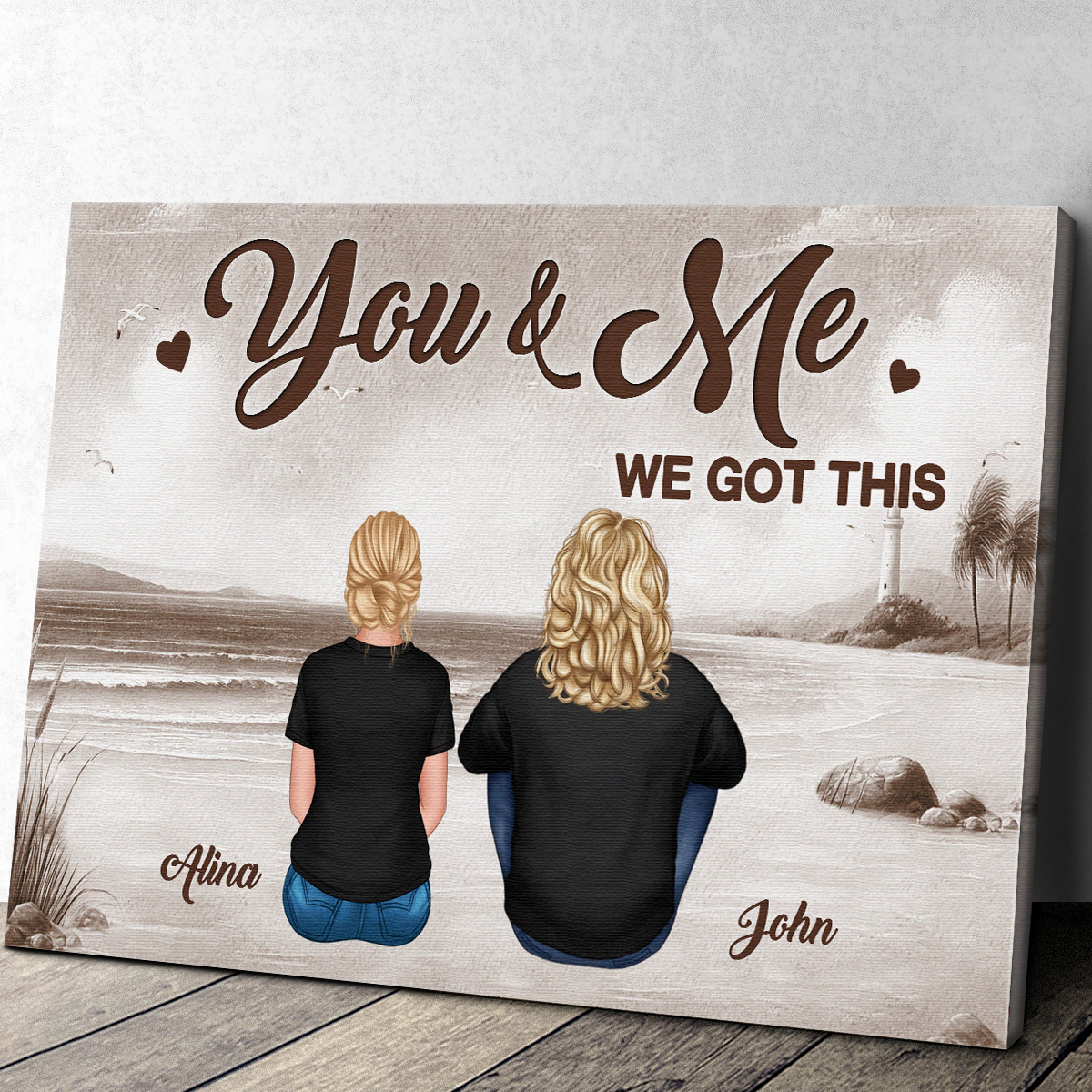 Couple Love Gift - Personalized Customized Canvas - Home Decoration For ...