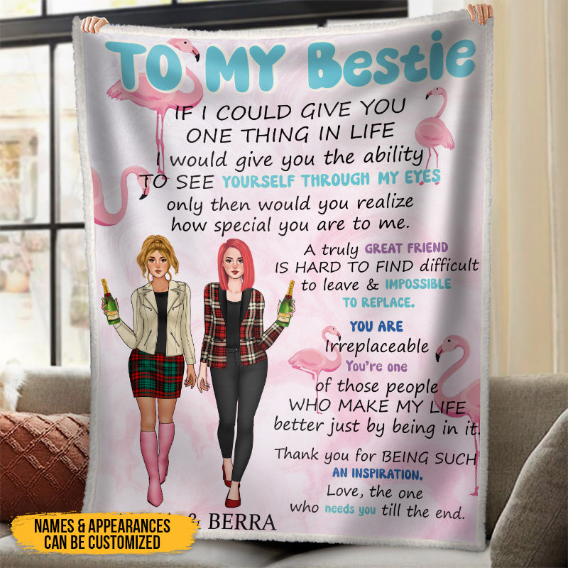 To My Bestie - Customized Bestie Blanket - Gift For Friends - Customiz ...