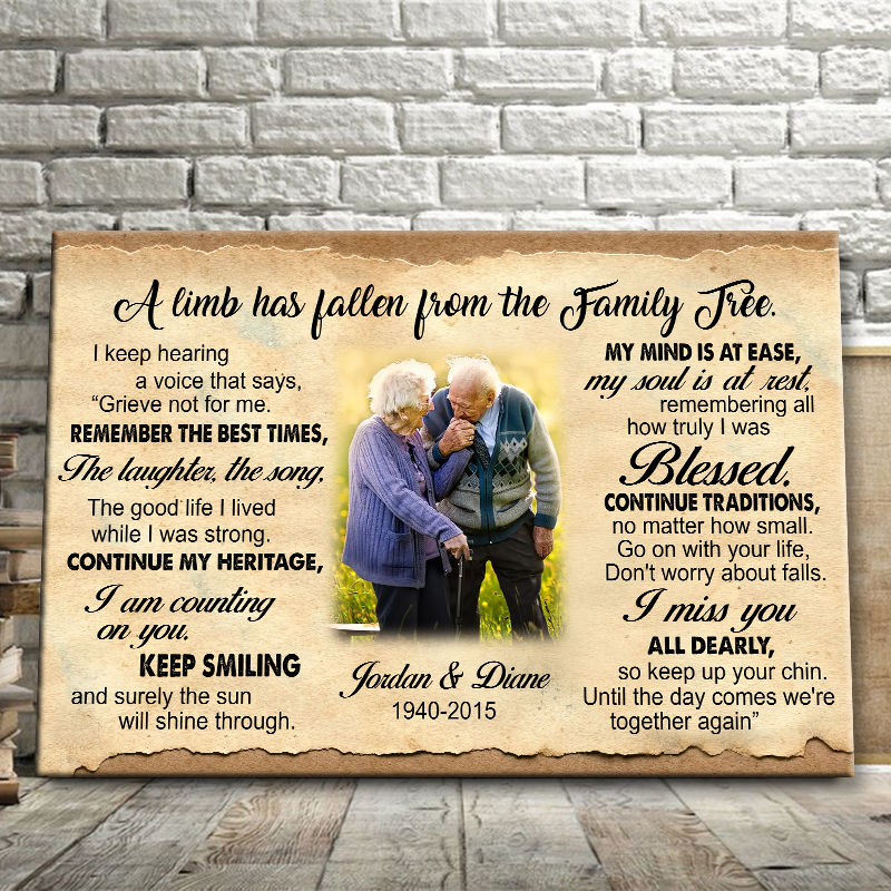 In Loving Memory - Memorial Gifts - Personalized Canvas Prints designed ...