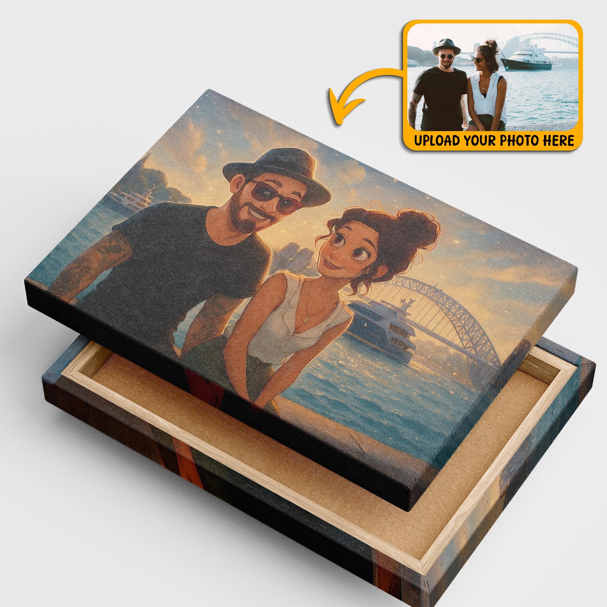 Cartoonize Family Photo Disney Style - Turn Your Photo to Cartoon Canv ...