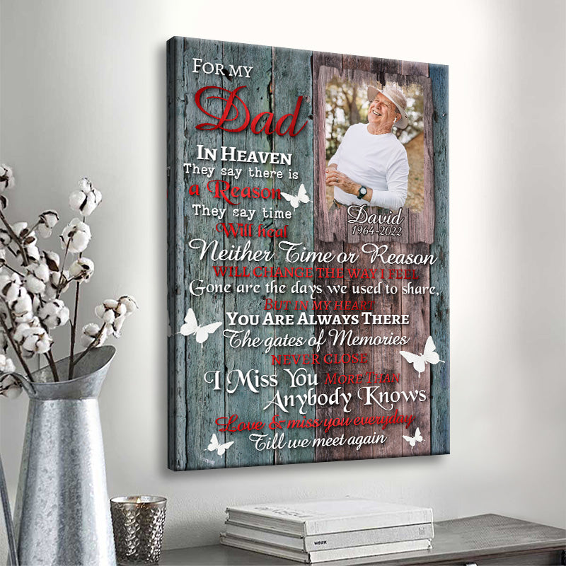 Custom Photo Personalized Canvas Wall Art Memorial Gifts Sympathy Gifts ...