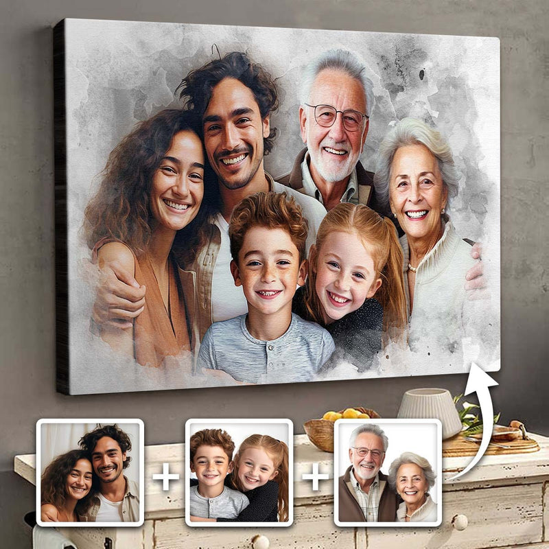 Add Loved One to Photo, Family Portrait From Different Photos, Combine ...