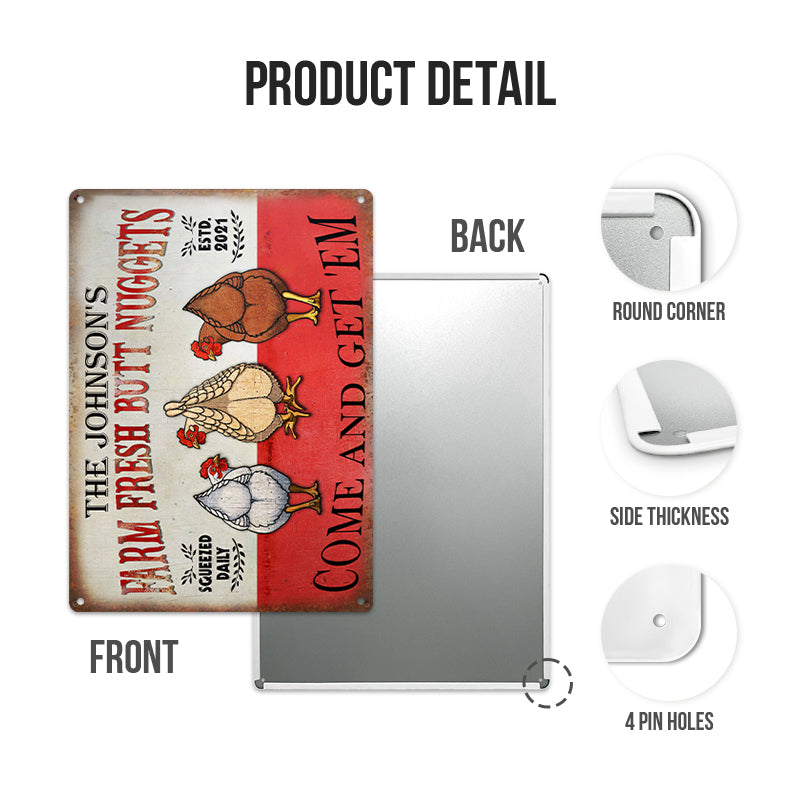 Personalized Chicken Nuggets Come Customized Classic Metal Signs, Chic ...