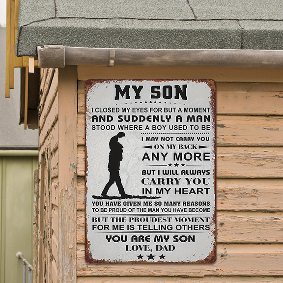 You Are My Son - Personalized Metal Sign - Gift For Dad Father's Day G ...