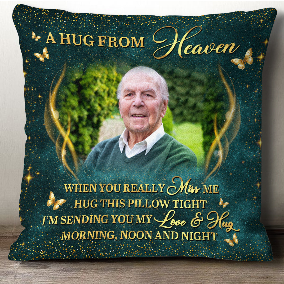 A Hug From Heaven Custom Photo Pillow - Customized Personalized Pillow ...