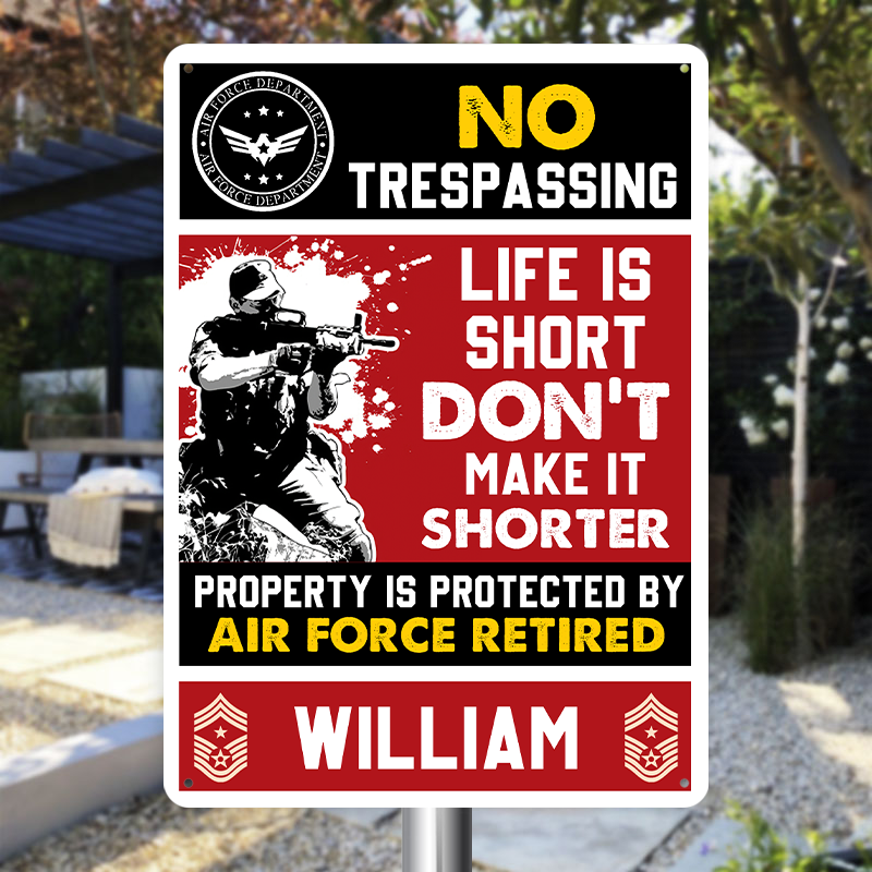 Life Is Short - Personalized Customized Metal Sign - Gift For Man Warn ...