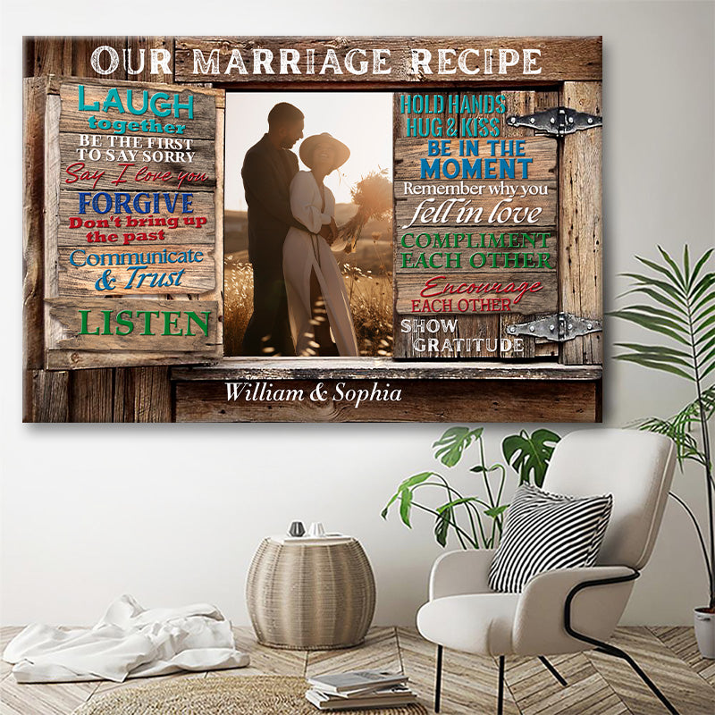 Custom Photo Personalized Canvas - Special Wedding Souvenirs For Husba ...
