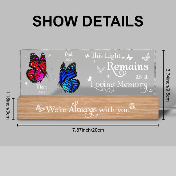 This Light Remains As A Loving Memory - Memorial Customized Personaliz ...