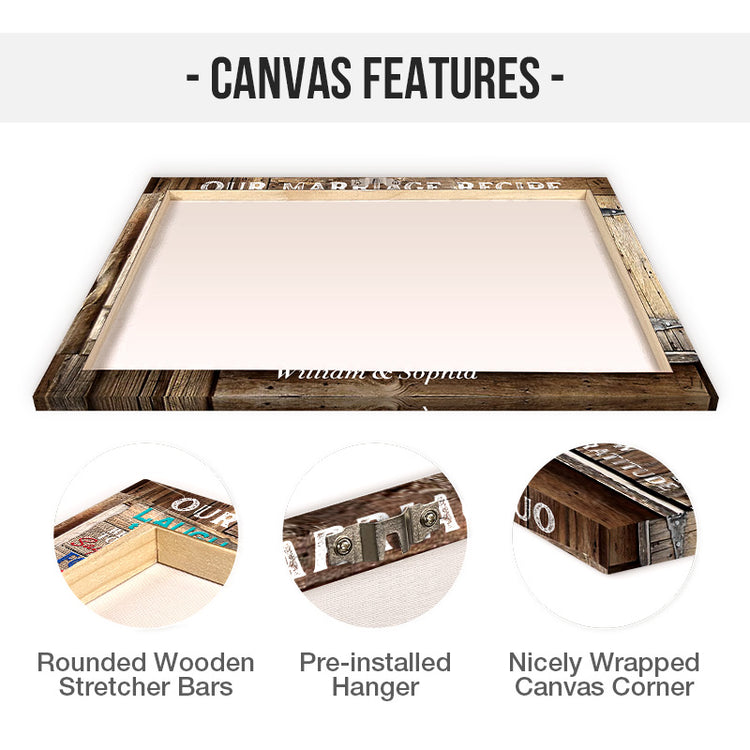 Custom Photo Personalized Canvas - Special Wedding Souvenirs For Husba ...