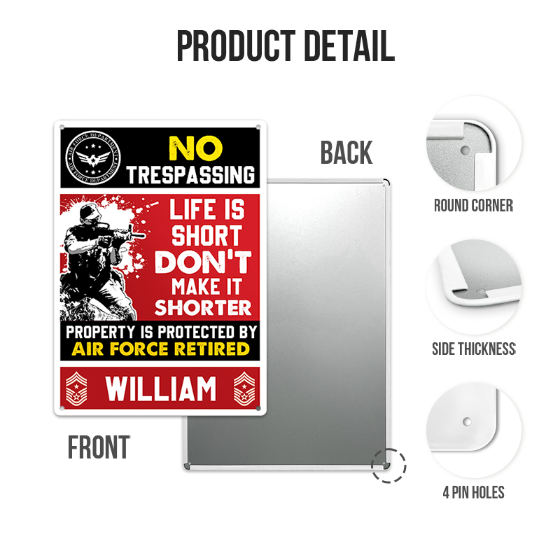 Life Is Short - Personalized Customized Metal Sign - Gift For Man Warn ...