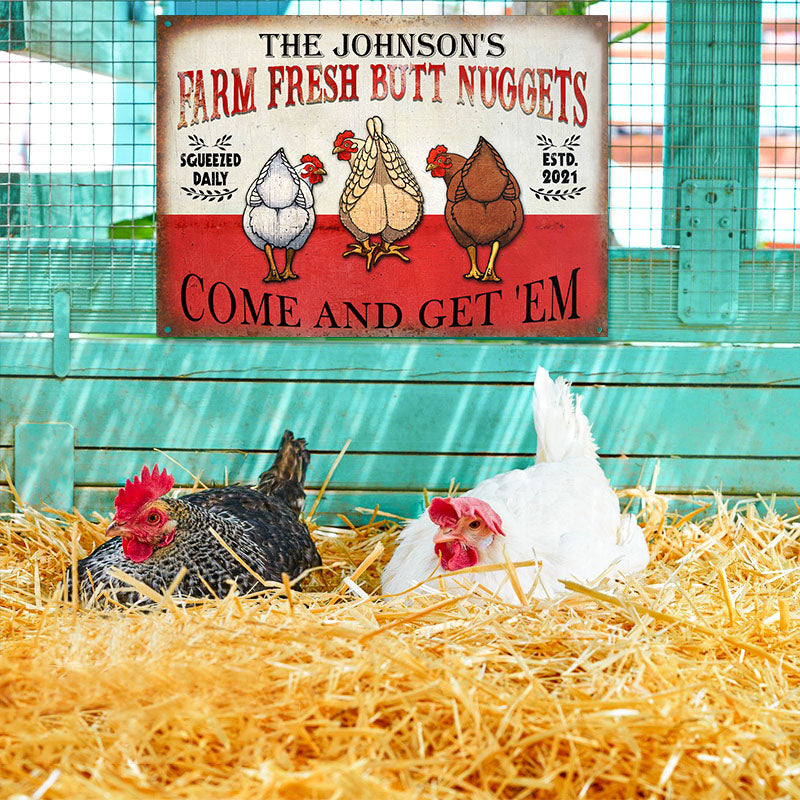 Personalized Chicken Nuggets Come Customized Classic Metal Signs, Chic ...