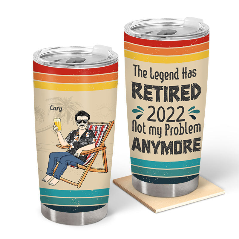 The Legend Has Retired Not My Problem Anymore Vintage - Retirement Gif ...