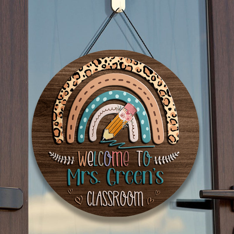 Personalized Name Teacher Door Signs For Classroom Decor - Best Teache ...