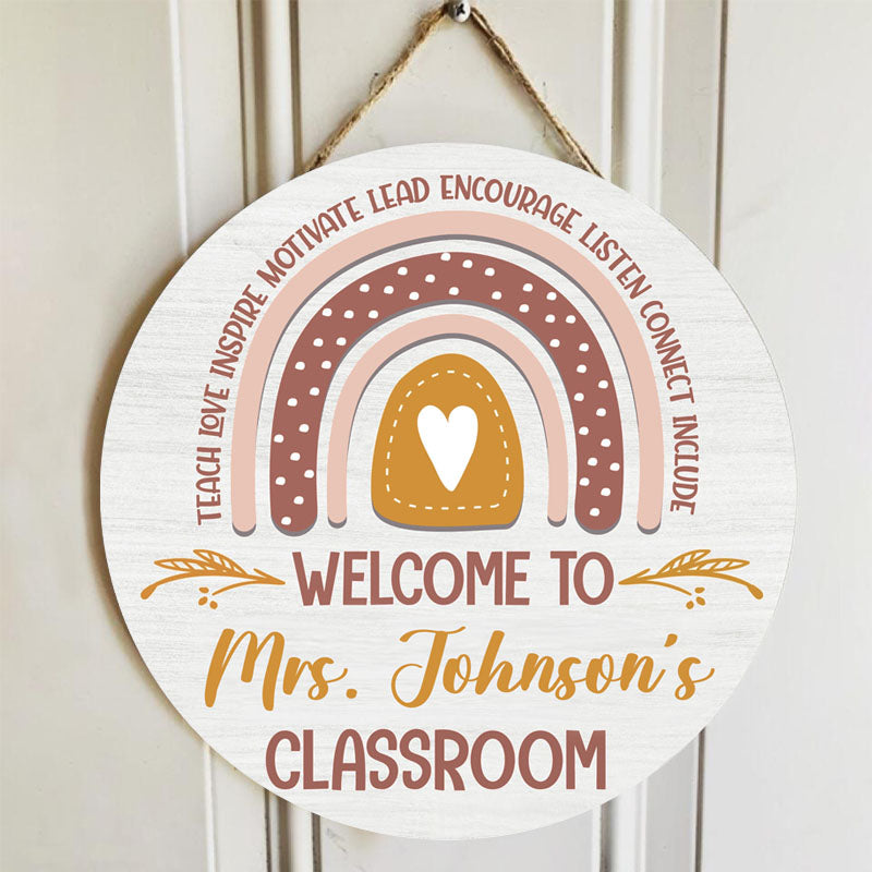 Personalized Custom Teacher Sign, Teacher Door Sign, Classroom Door ...