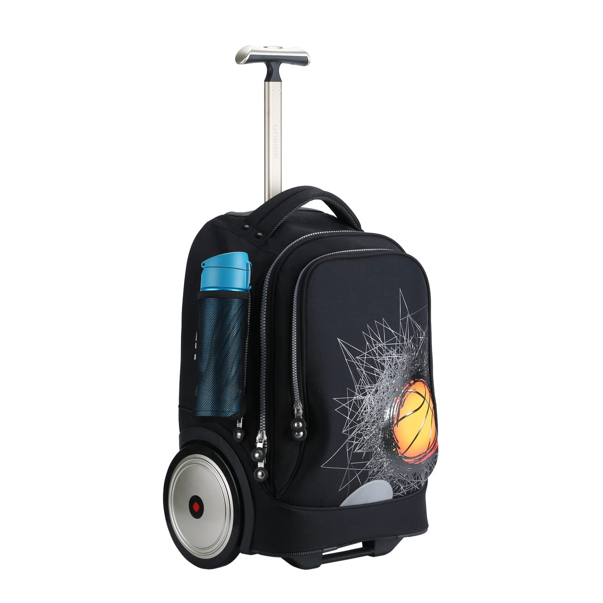 Sports Bag on Wheels Rolling Laptop Bag 19 Inch Roller Bookbag for Gir ...