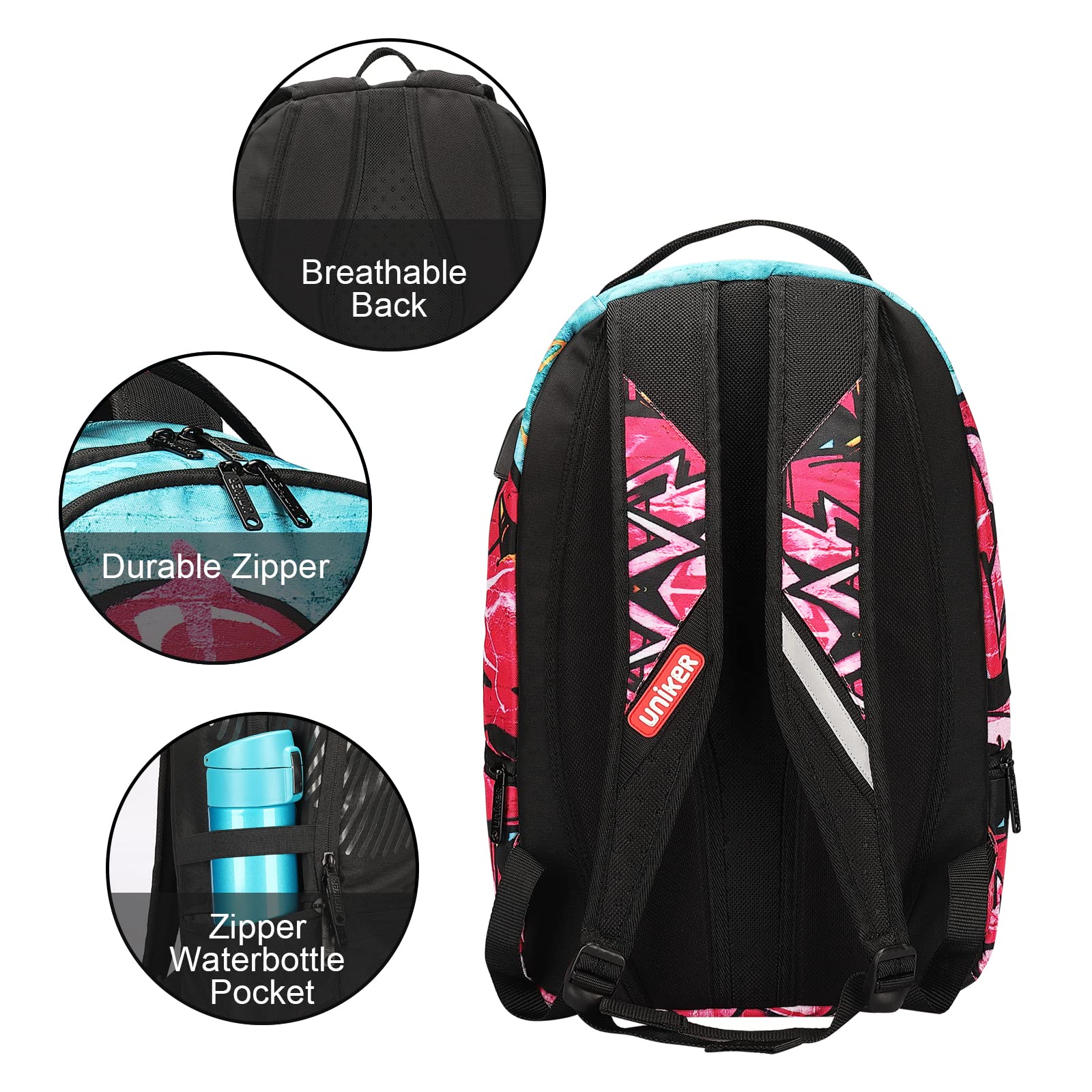 Graffiti Backpack for School,Casual Daypack,Designer Laptop Backpack f ...